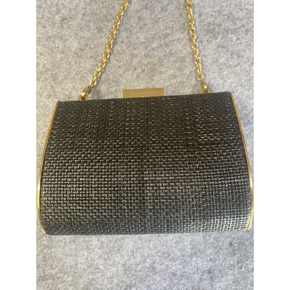 BCBGMaxAzria | Bags | Rare Vintage Bcbg Max Azria Stylish Black Gold ...